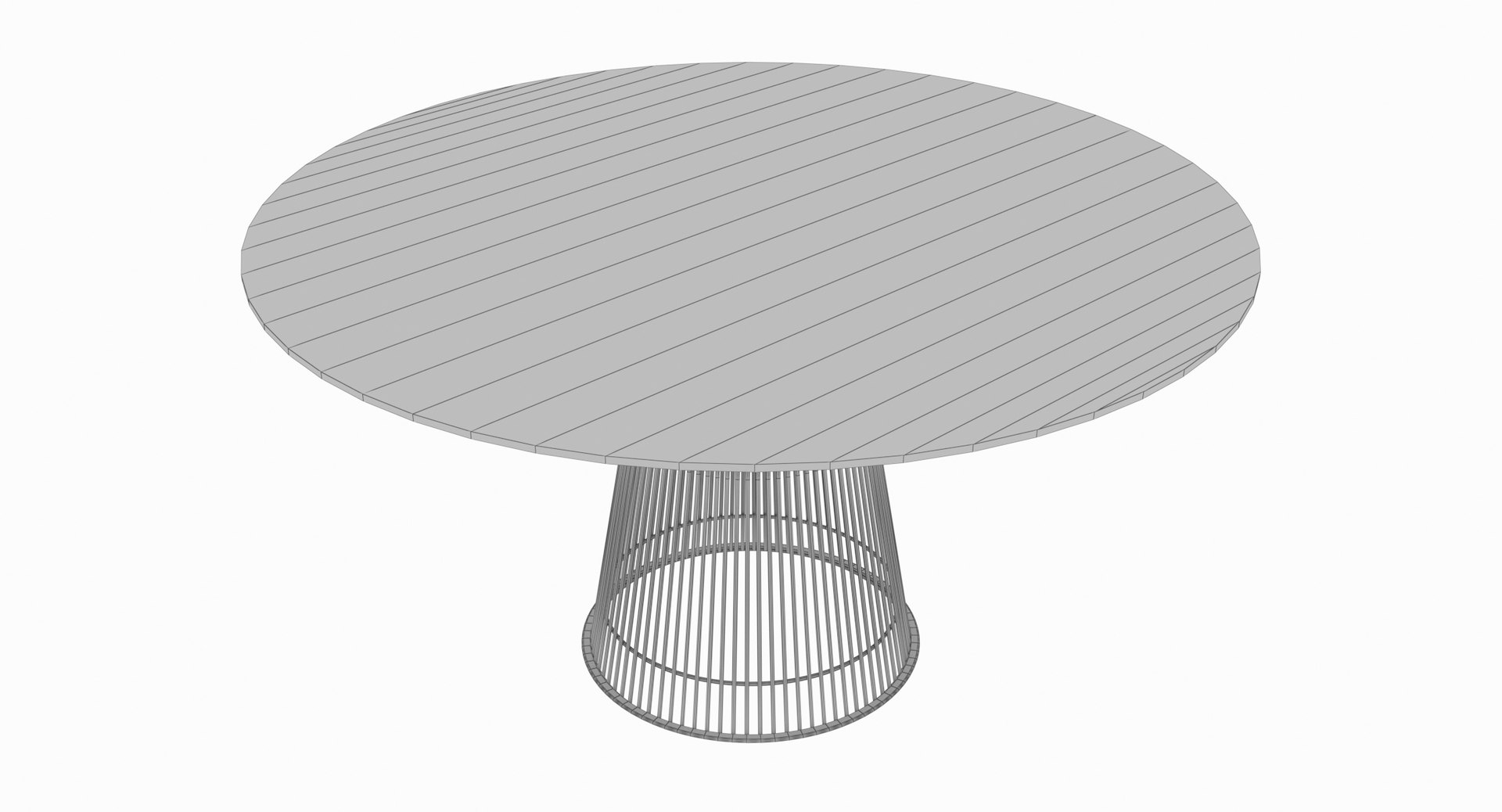 3D Platner Dining Table Model - TurboSquid 2016287