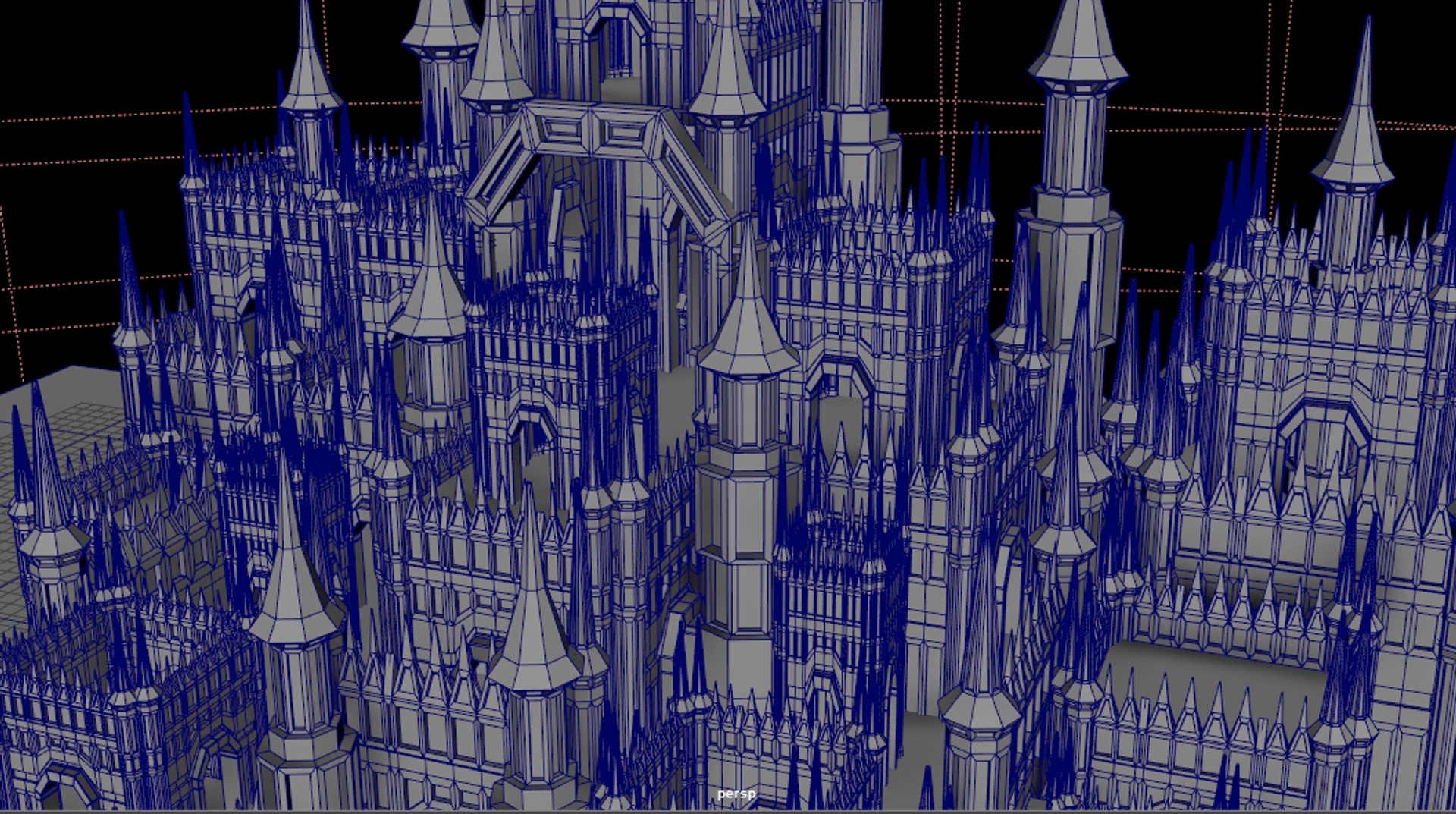 3D Low Poly Dark Pointy Castle - TurboSquid 2257988