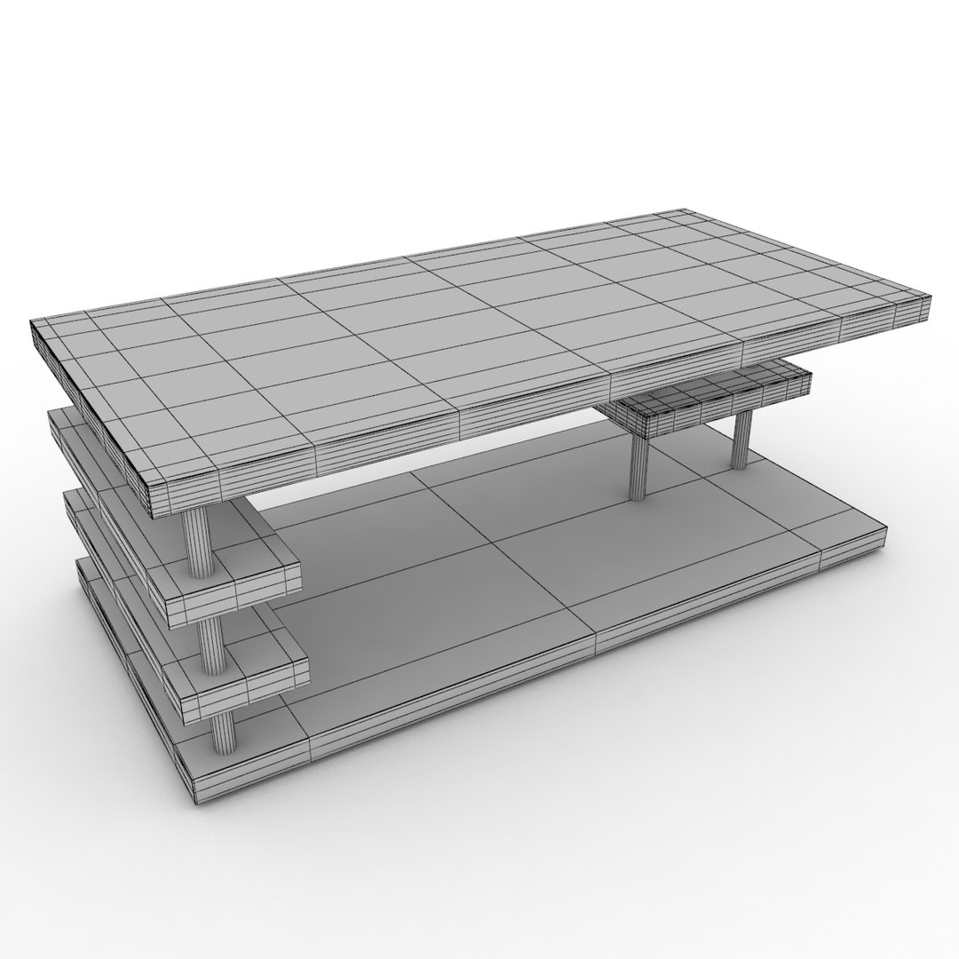 3d model of modern coffee table