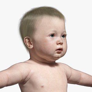 baby rigged 3d max