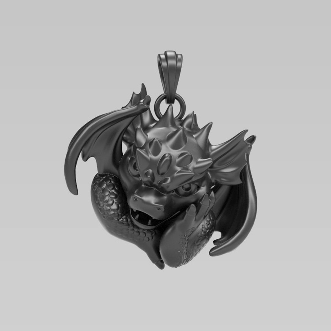 Small Winged Dragon Pendant 3D Model - TurboSquid 1718676
