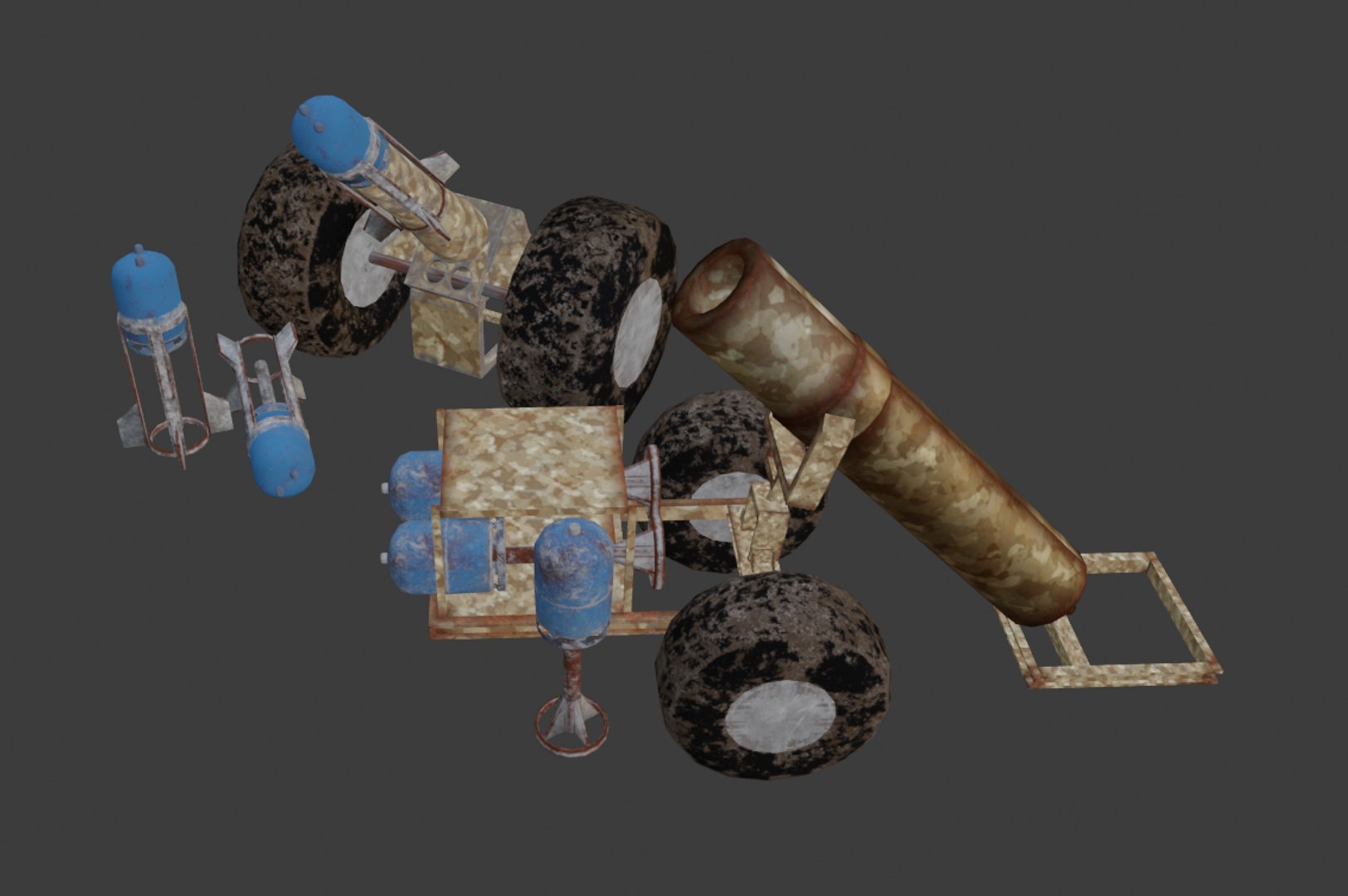 3D pack hell cannon weapon - TurboSquid 1592785