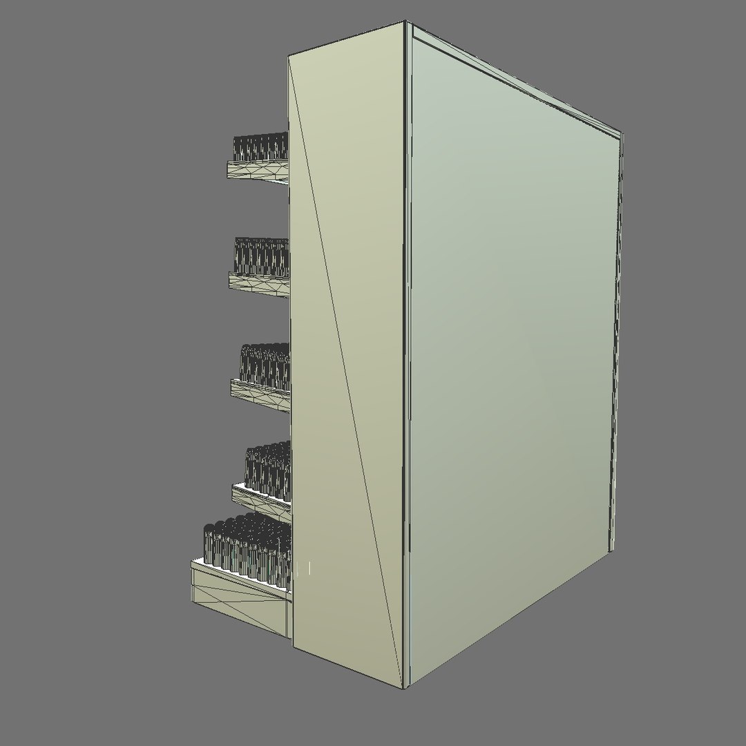 Deodorant Shopping Shelf 3d Model