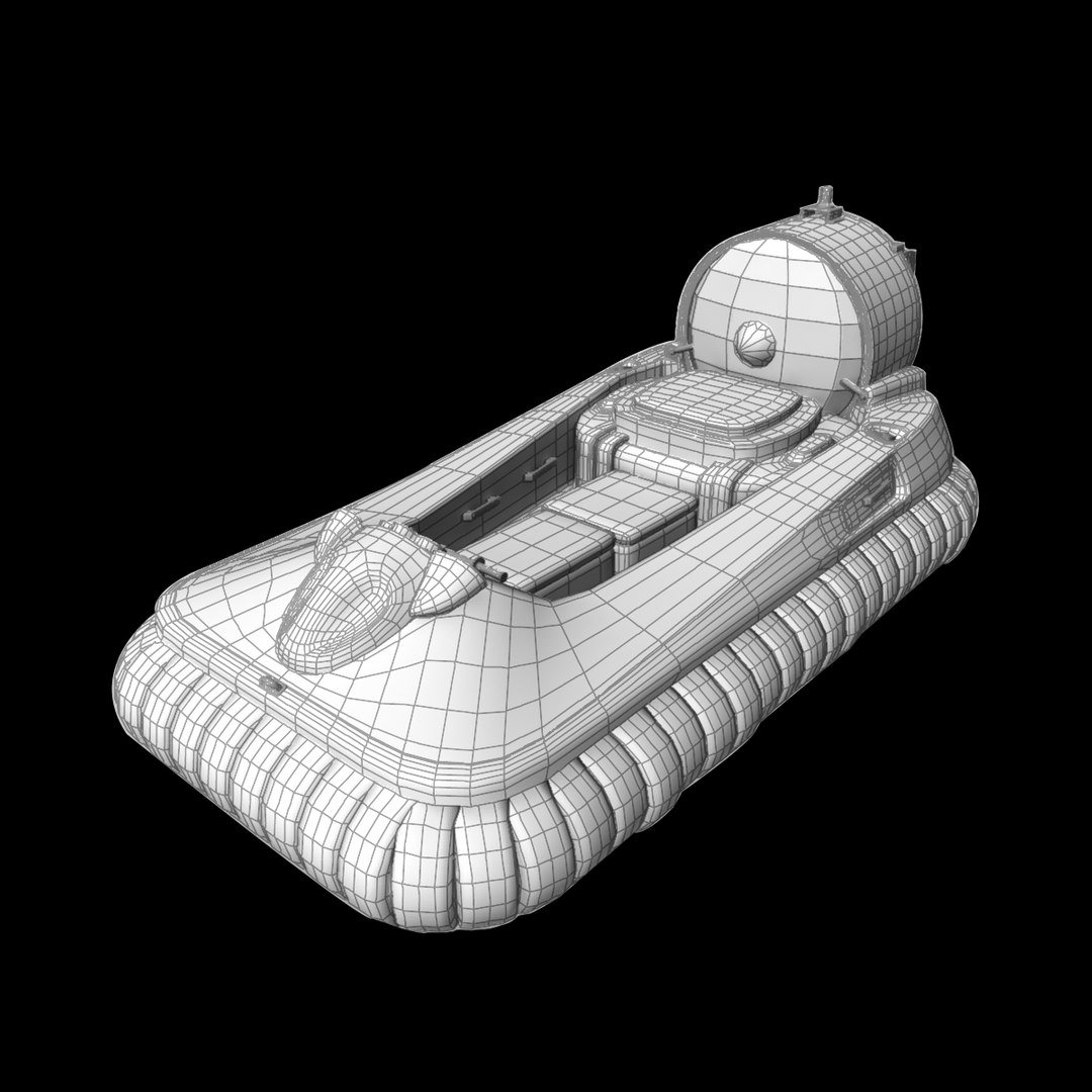 3d Model Hov Pod Hovercraft