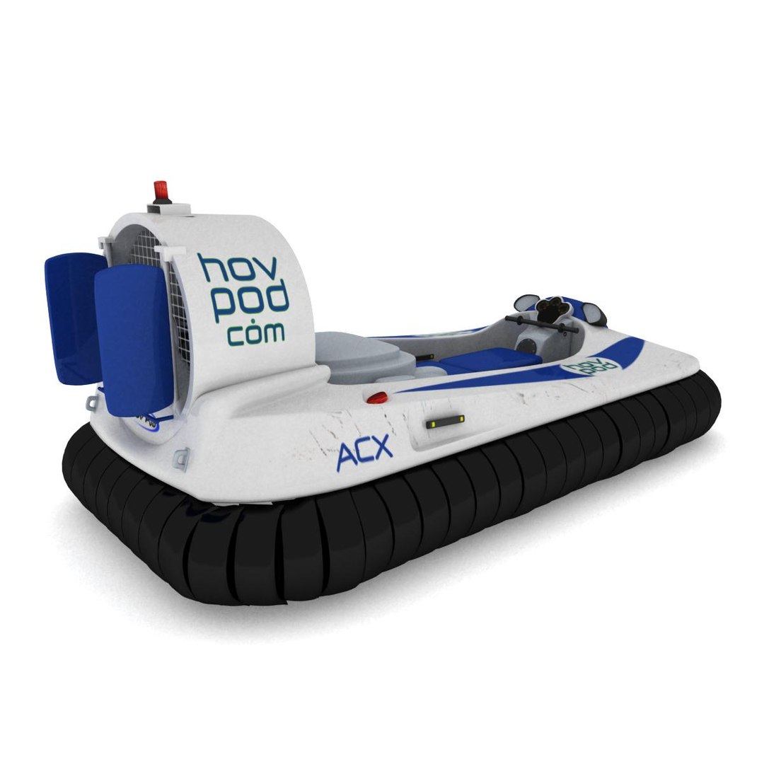 3d Model Hov Pod Hovercraft
