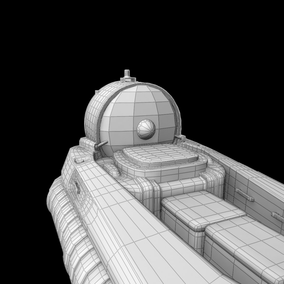 3d Model Hov Pod Hovercraft