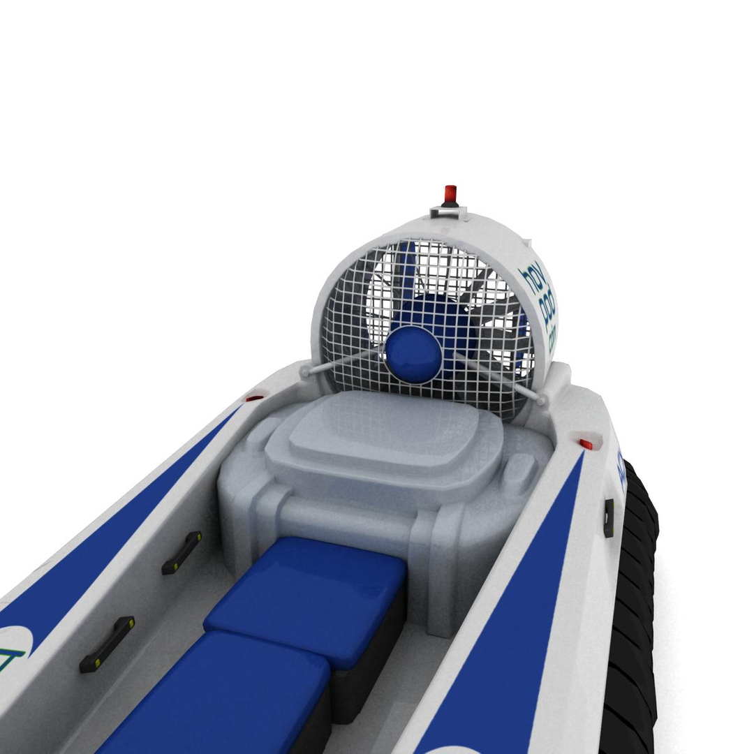 3d model hov pod hovercraft