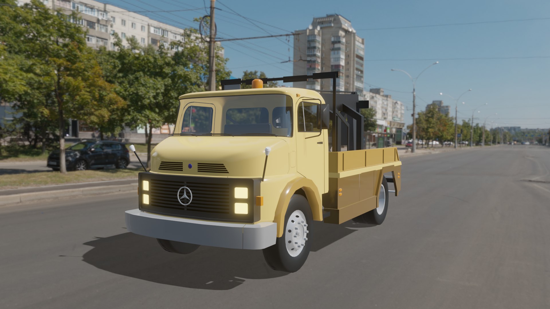 3D caminhão mercedes benz 1313 model - TurboSquid 1703494