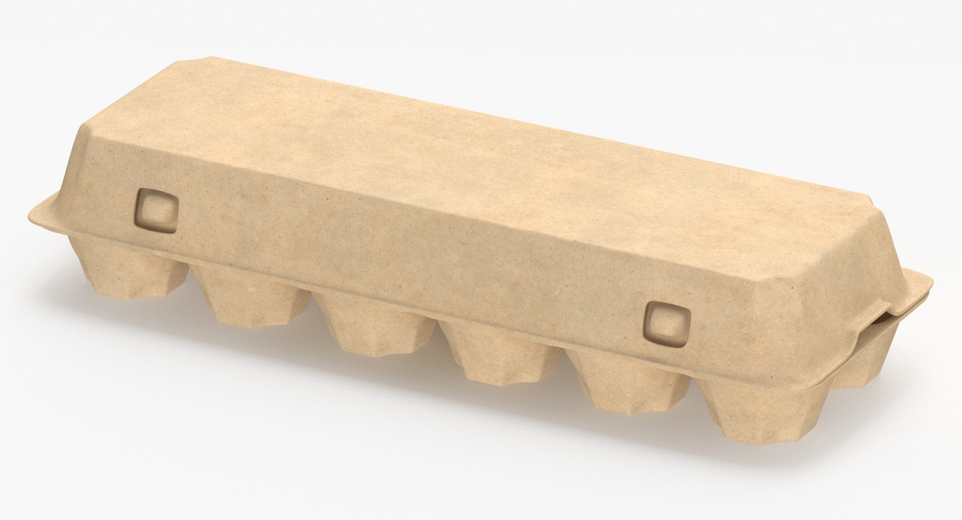 3D Paper Pulp Carton of Eggs 12 Color Variations Blank and Generic ...