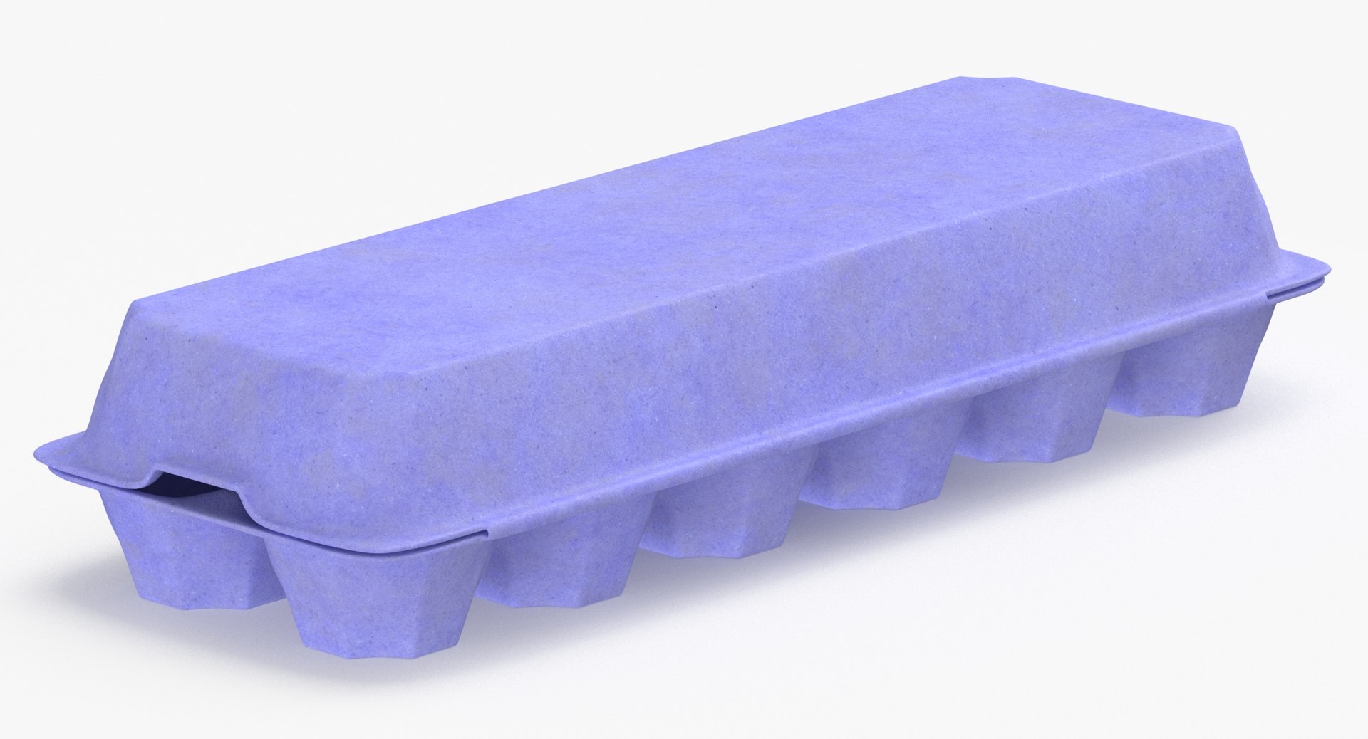 3D Paper Pulp Carton of Eggs 12 Color Variations Blank and Generic ...