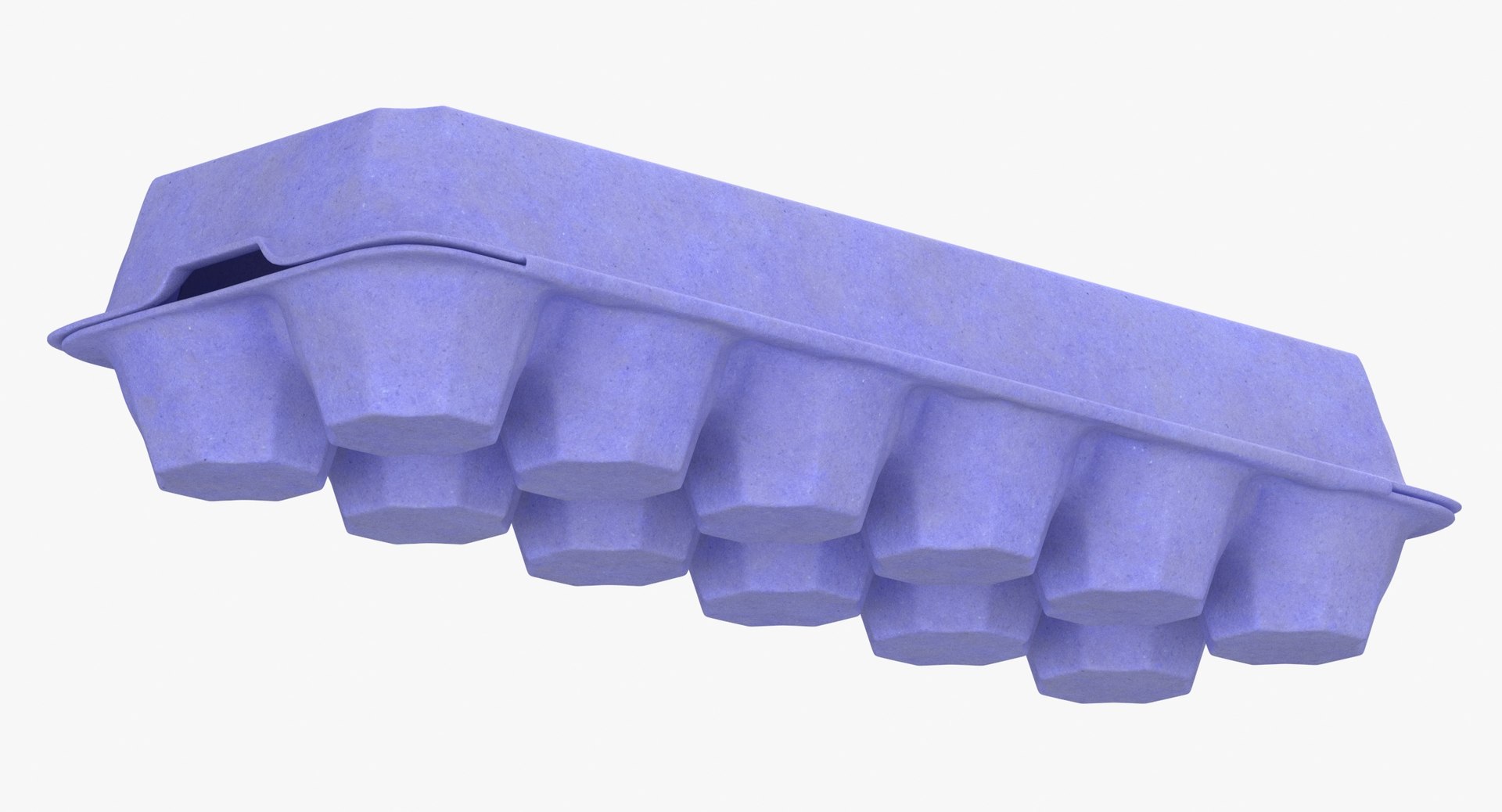 3D Paper Pulp Carton of Eggs 12 Color Variations Blank and Generic ...