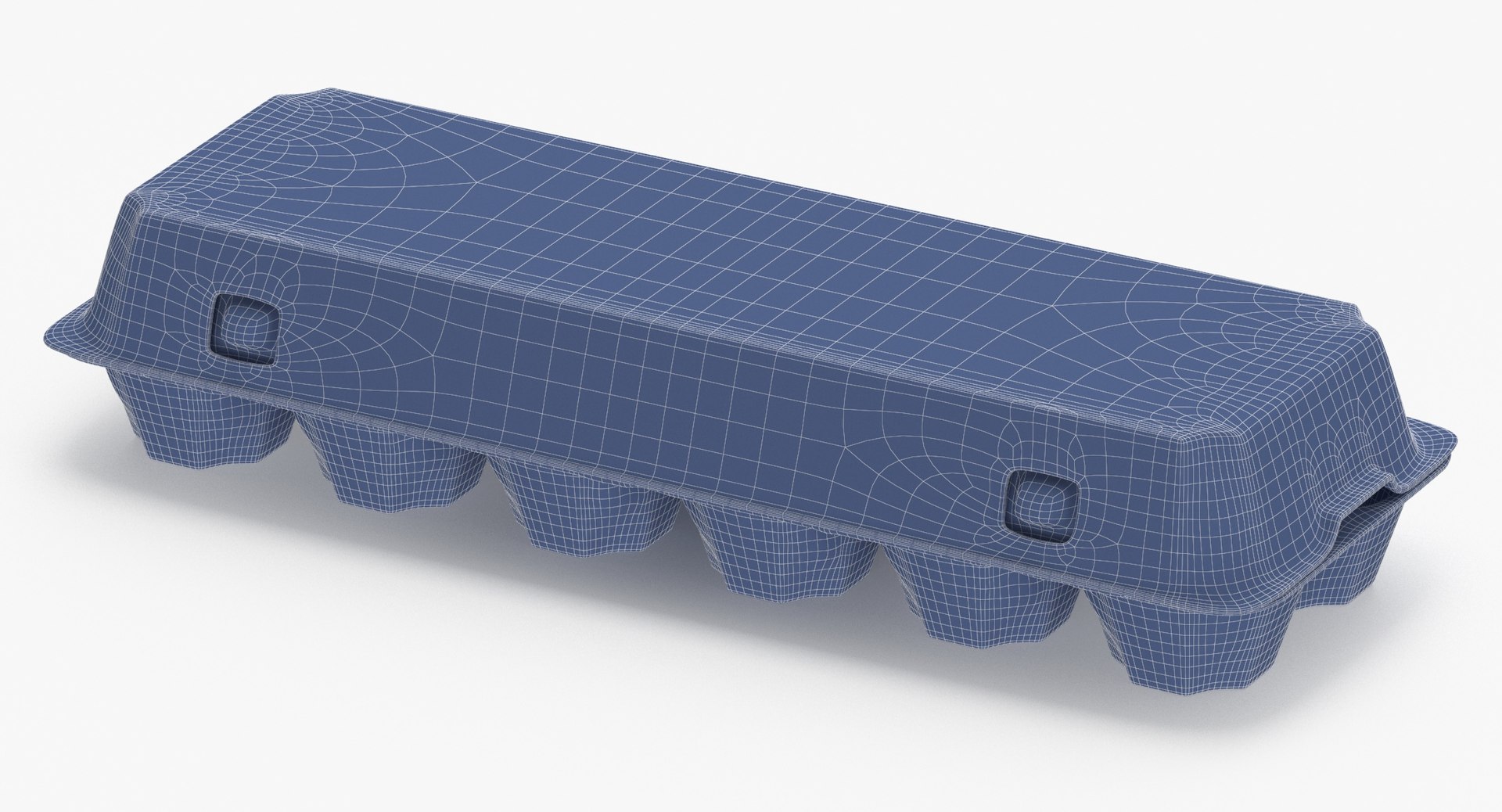 3D Paper Pulp Carton of Eggs 12 Color Variations Blank and Generic ...