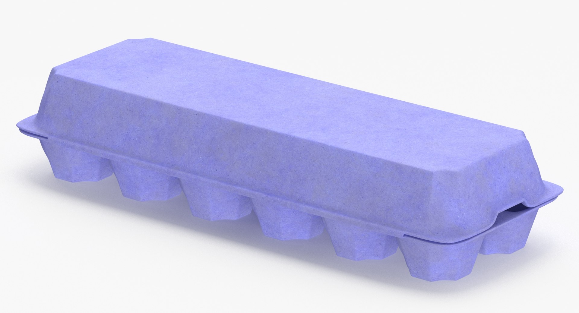 3D Paper Pulp Carton of Eggs 12 Color Variations Blank and Generic ...