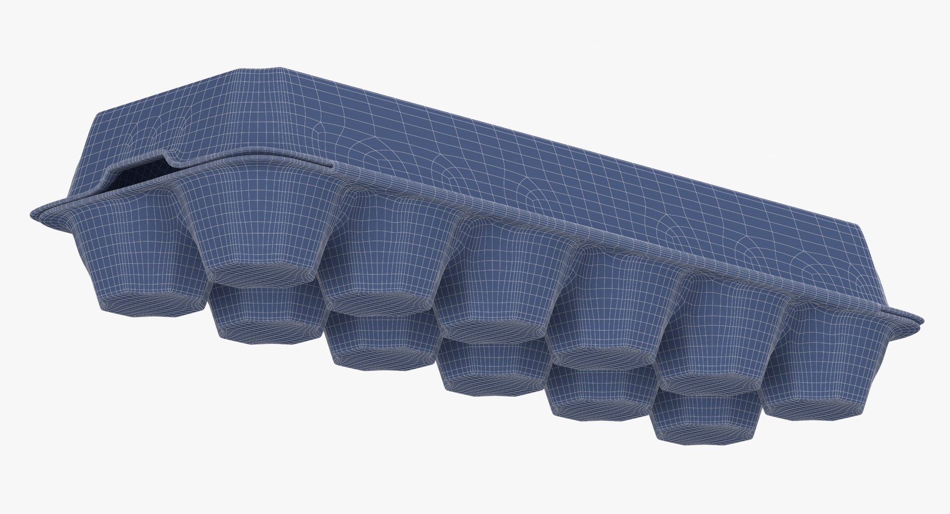 3D Paper Pulp Carton of Eggs 12 Color Variations Blank and Generic ...