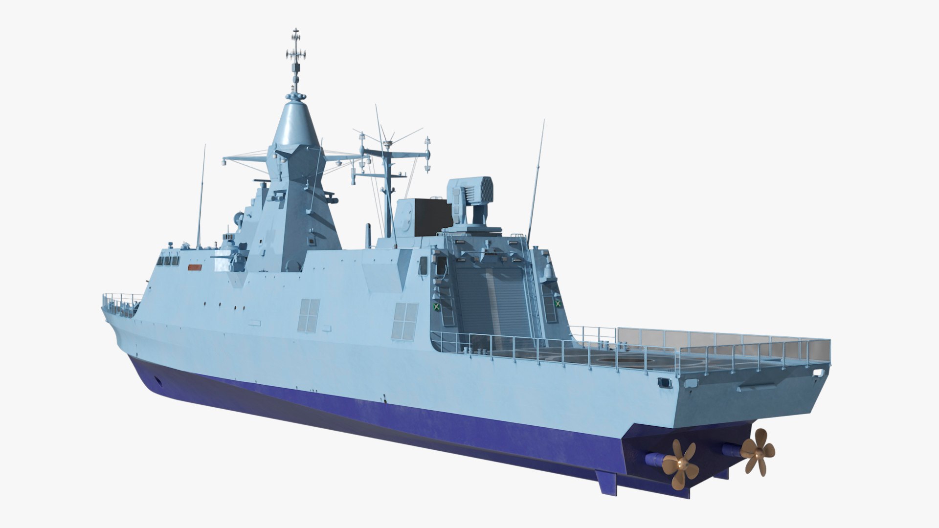 Combat Ship Class Corvette Navy 3D Model - TurboSquid 2328654
