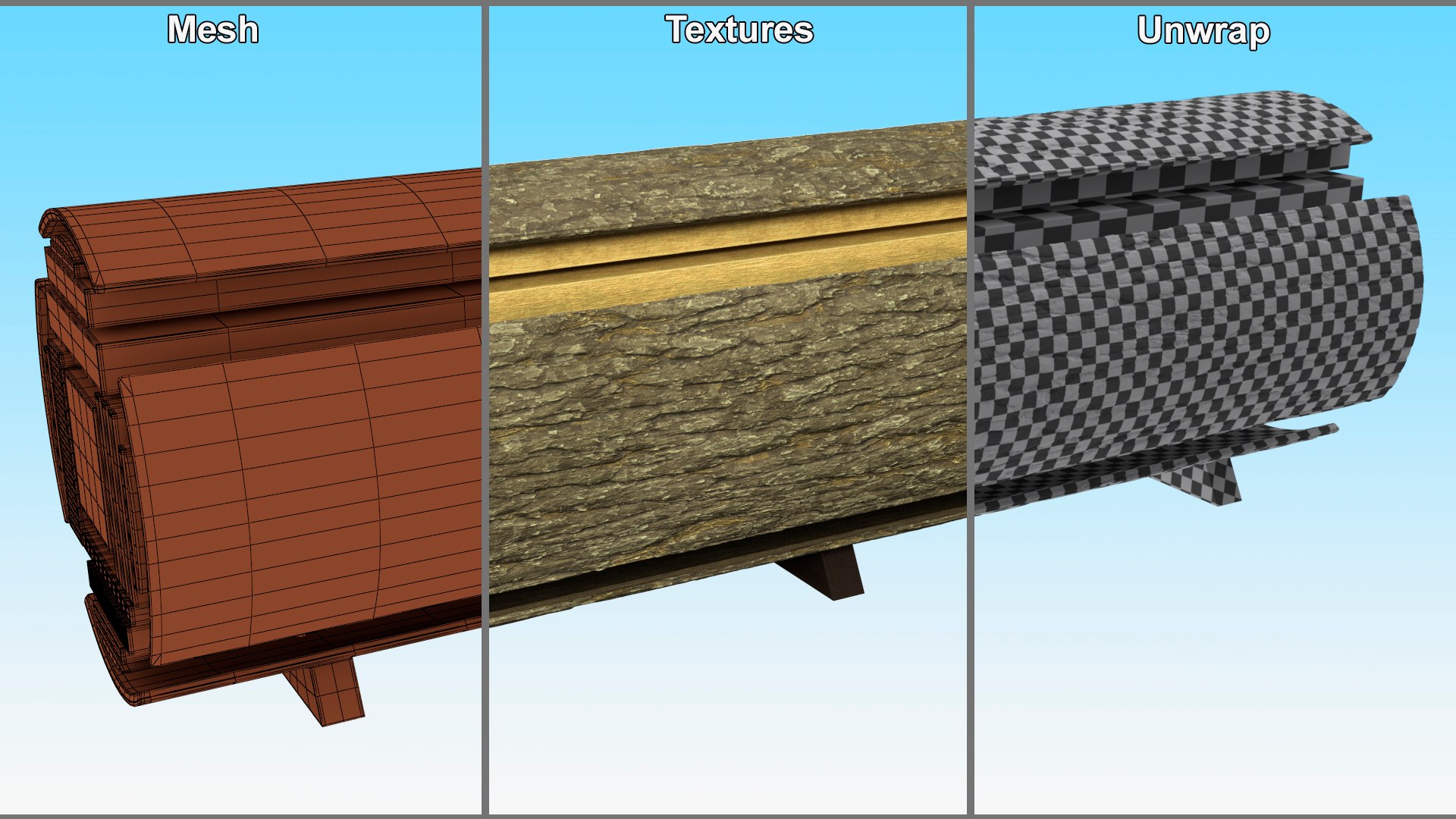 Log Cross Section 3D Model - TurboSquid 2271667
