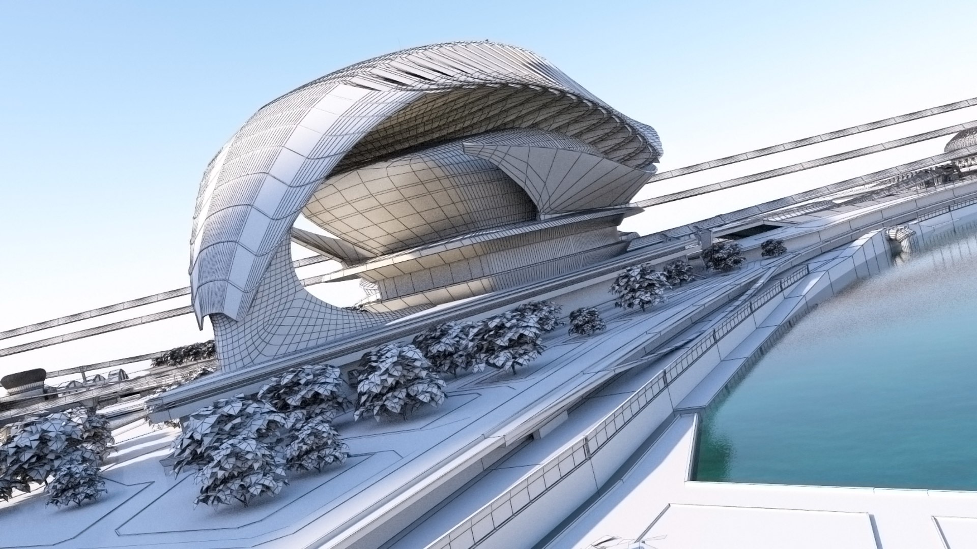 cities future buildings 3d model