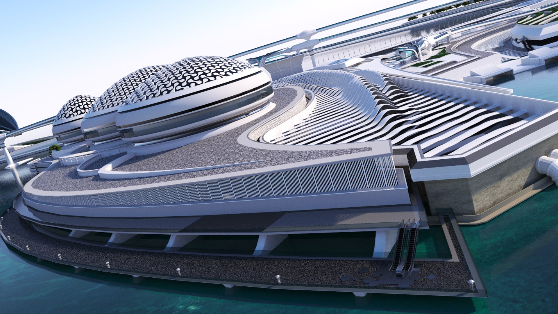 cities future buildings 3d model