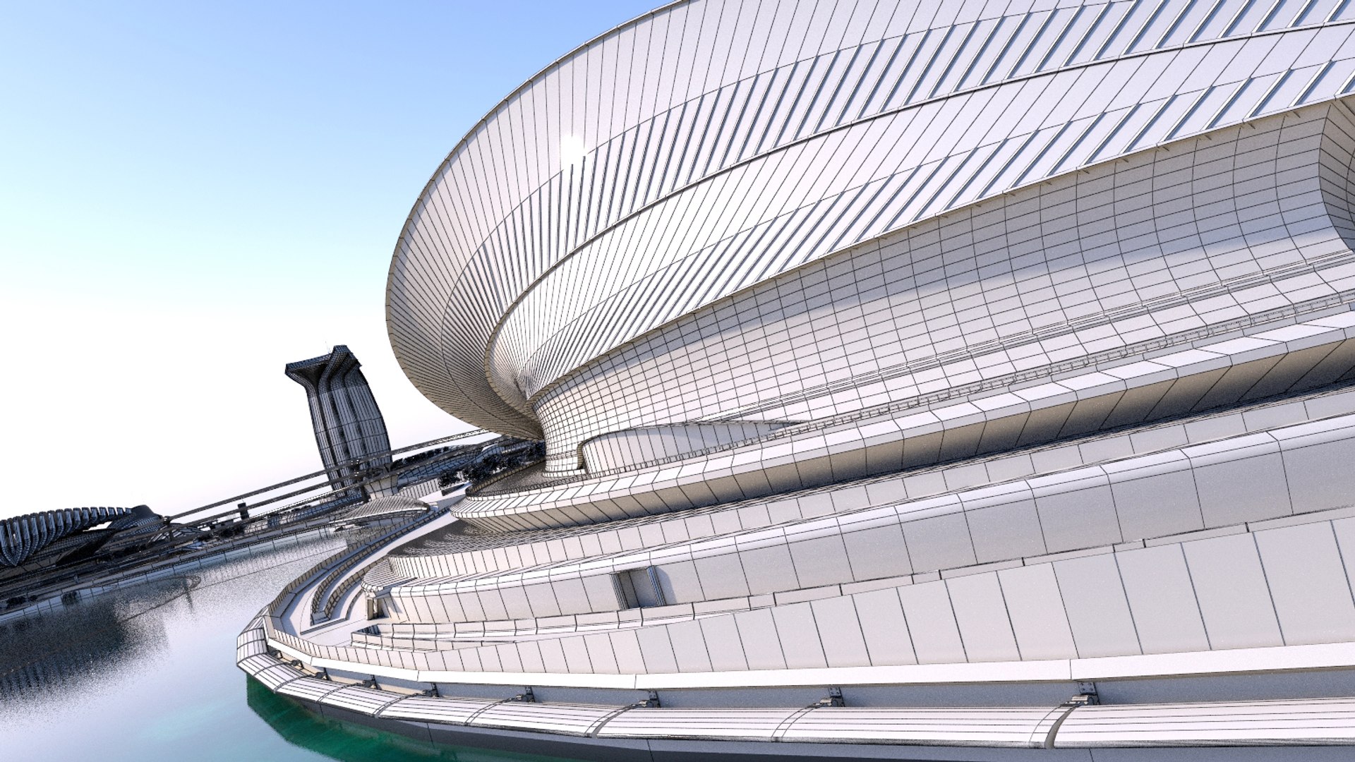 cities future buildings 3d model