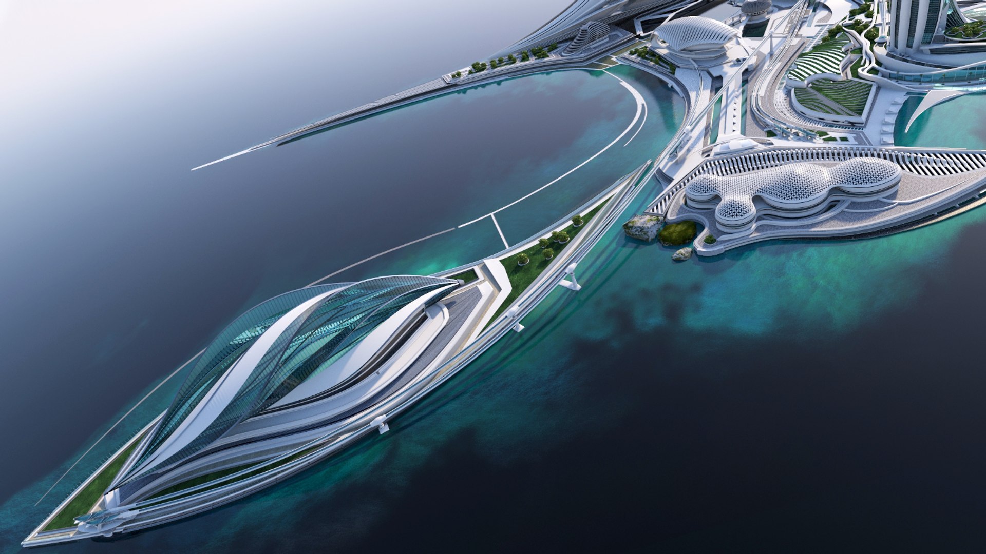 cities future buildings 3d model