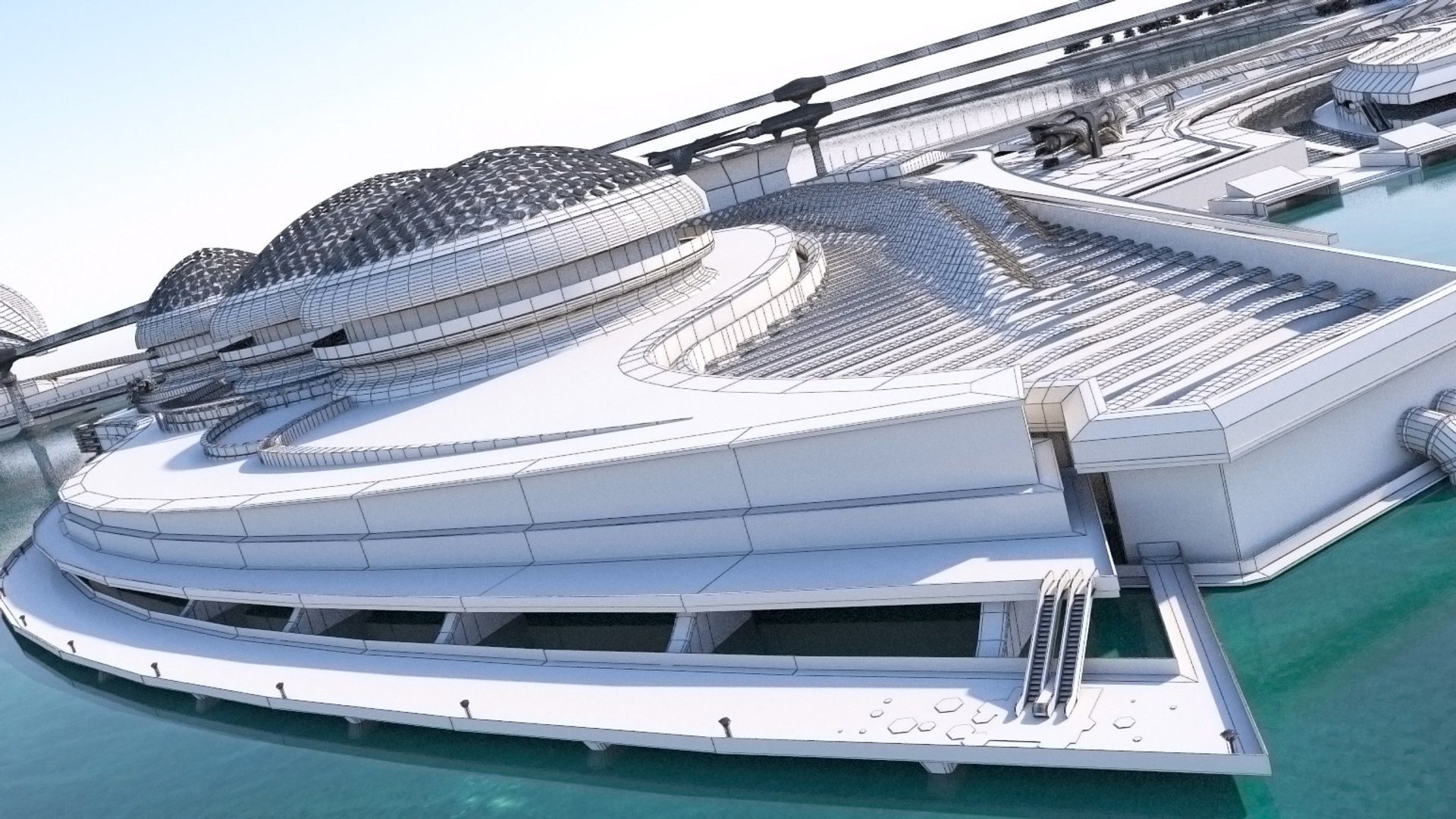 cities future buildings 3d model