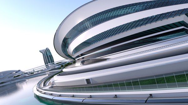 cities future buildings 3d model