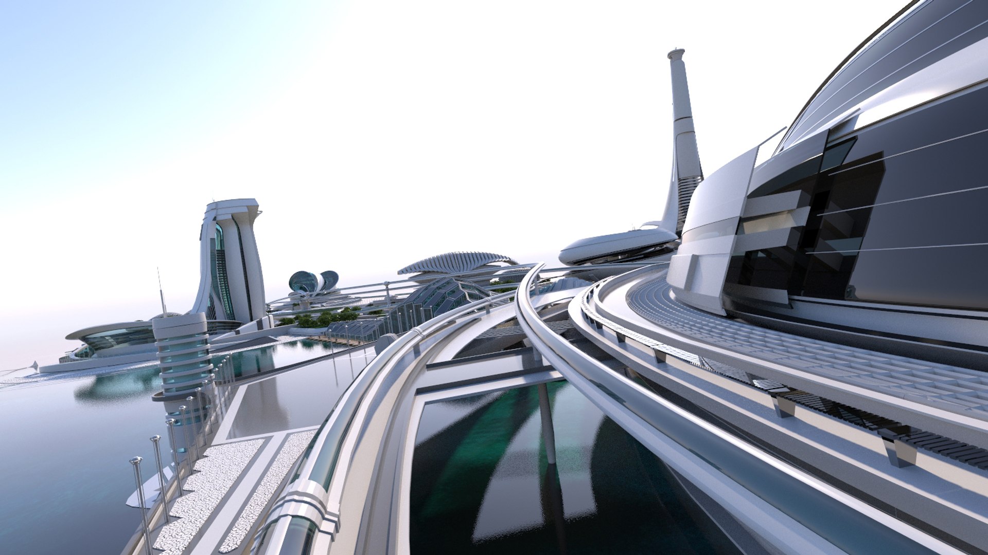 Cities Future Buildings 3d Model