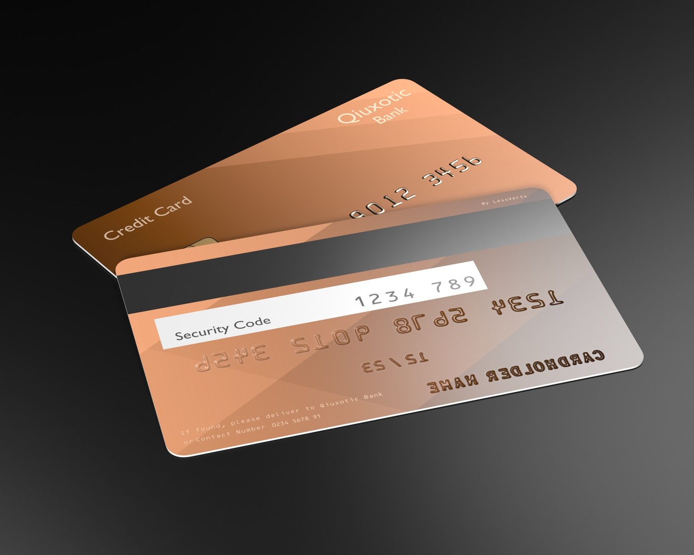 3D Credit Card - TurboSquid 2224999