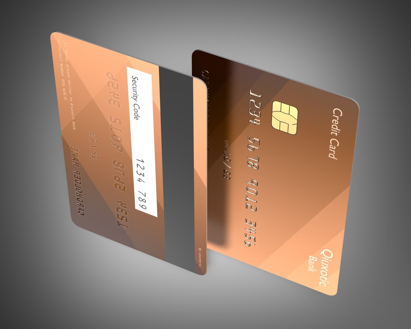 3D Credit Card - TurboSquid 2224999