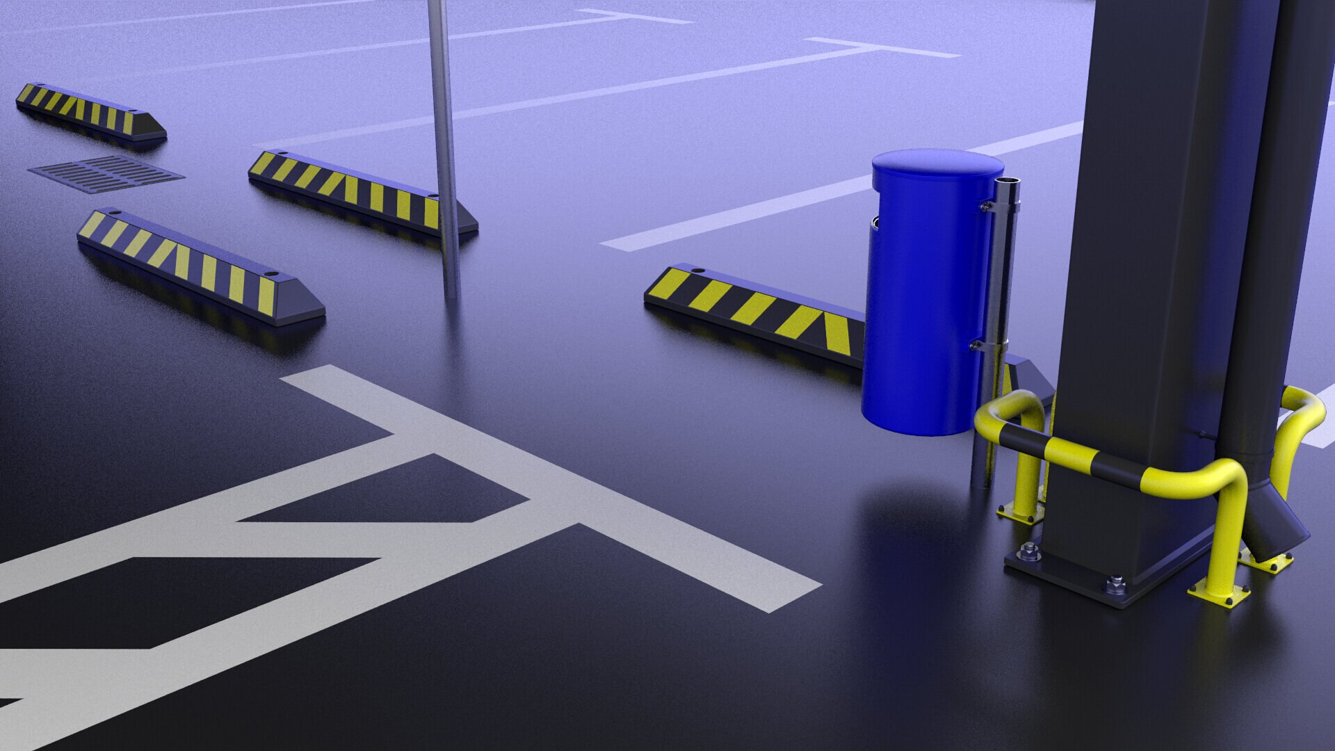 3D Canopy Parking 14 - TurboSquid 2257593