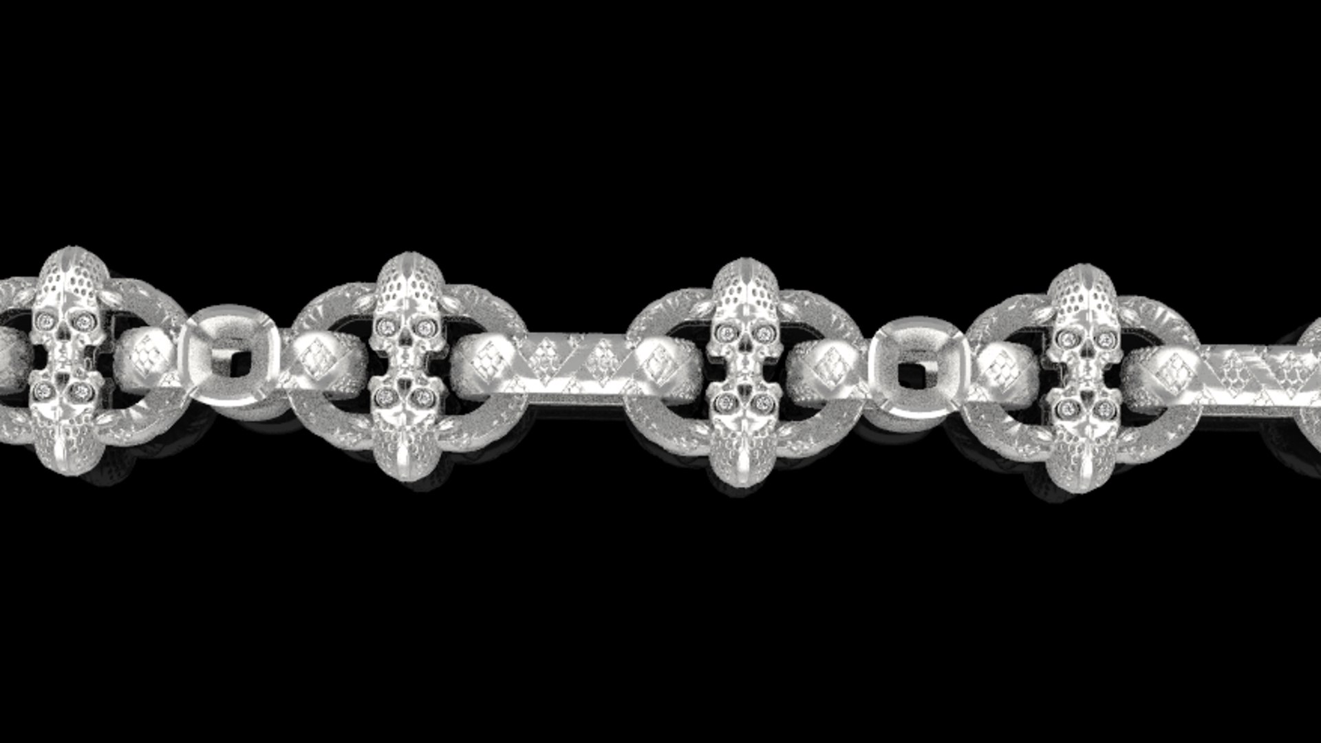 Chain skull 11147 3D - TurboSquid 2119530