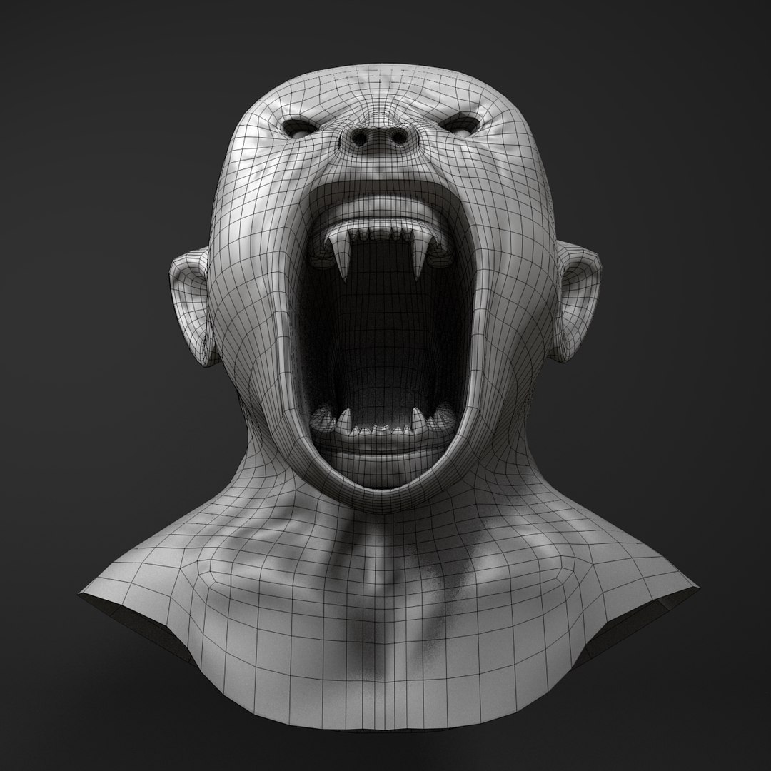 3d model monsters sculpture