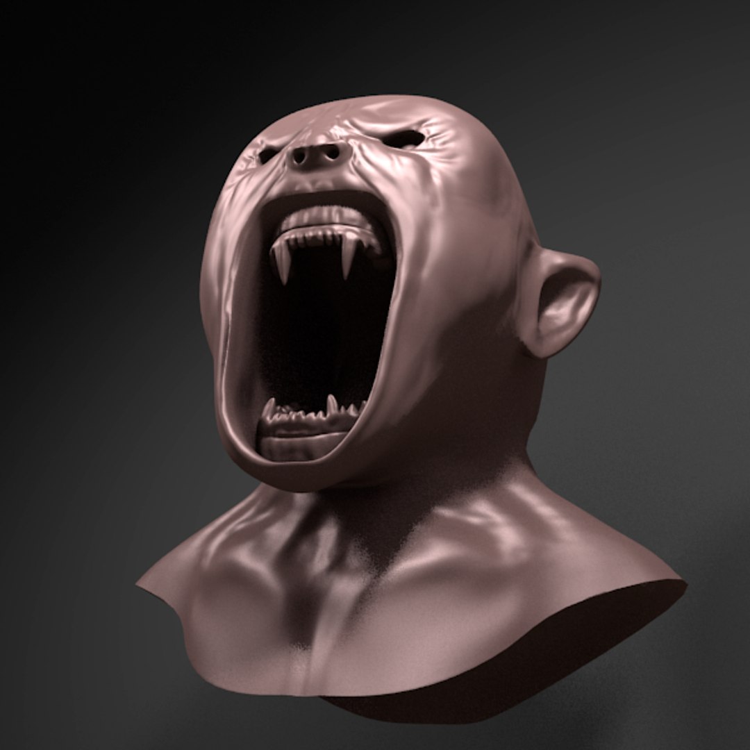 3d model monsters sculpture