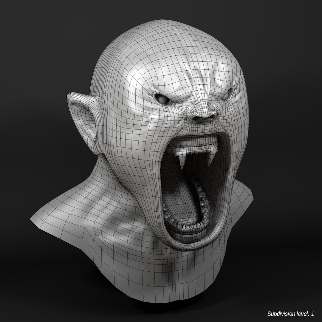 3d model monsters sculpture