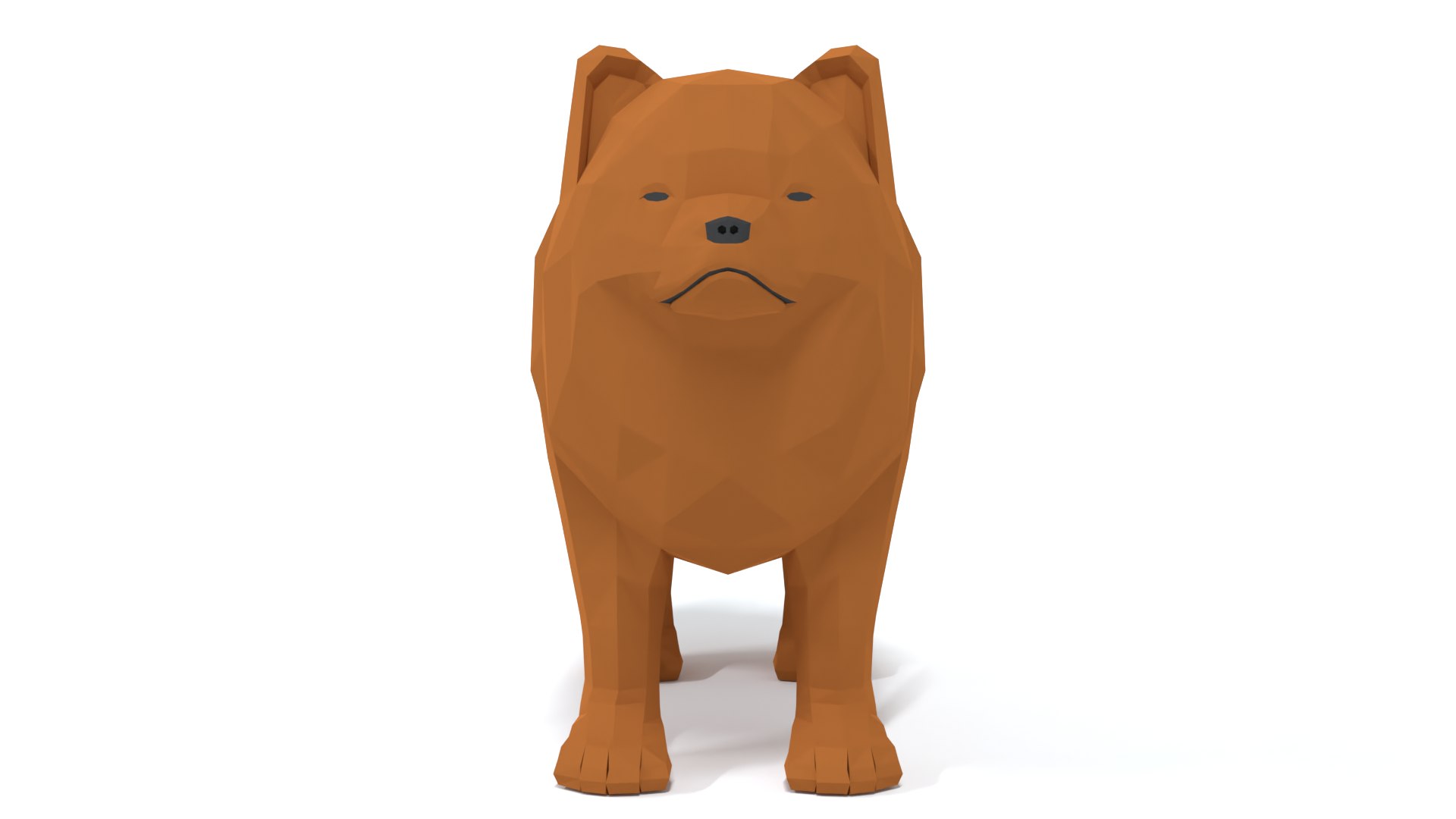 Low Poly Cartoon Chow Chow Dog 3D Model - TurboSquid 1805666