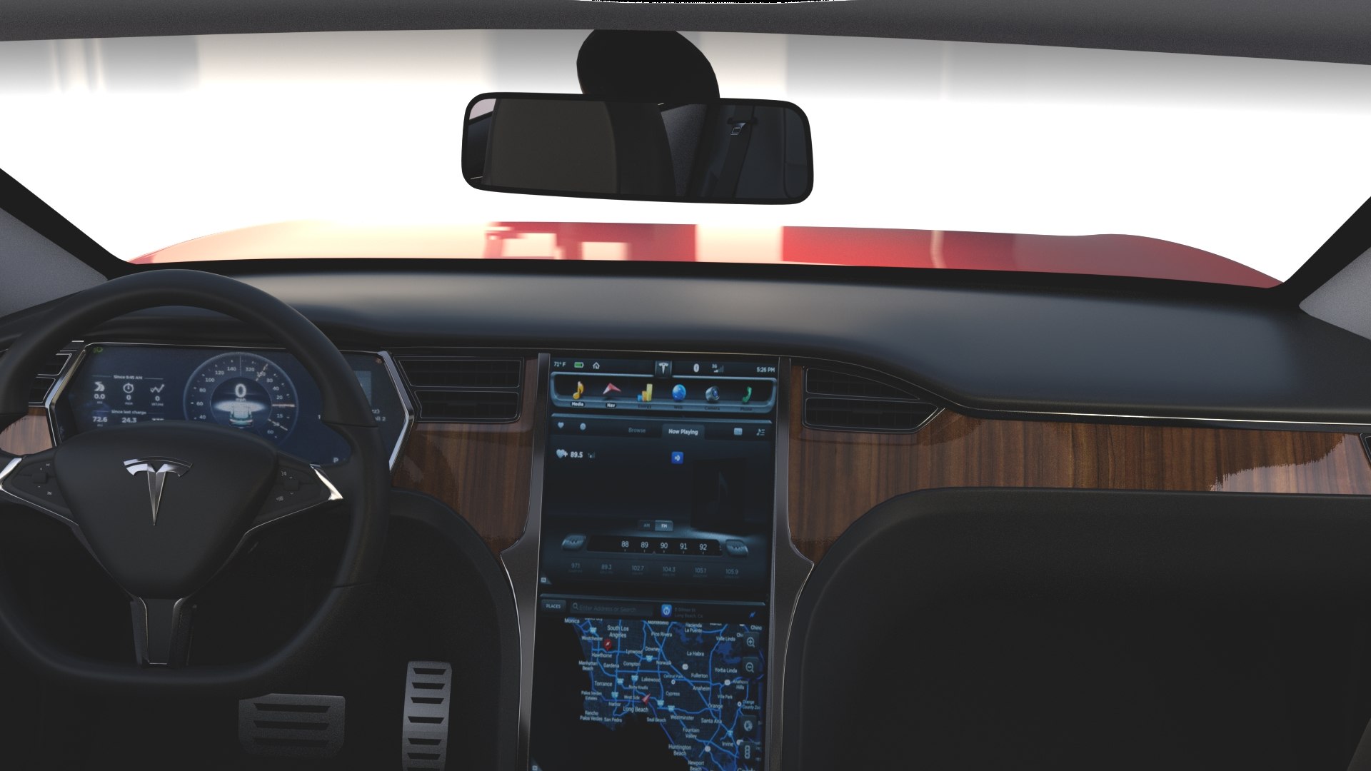 Tesla S 2016 Interior 3D Model - TurboSquid 1209420