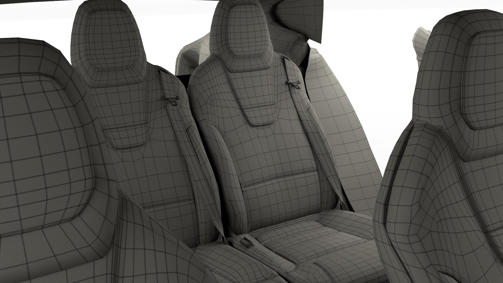 Tesla S 2016 Interior 3D Model - TurboSquid 1209420