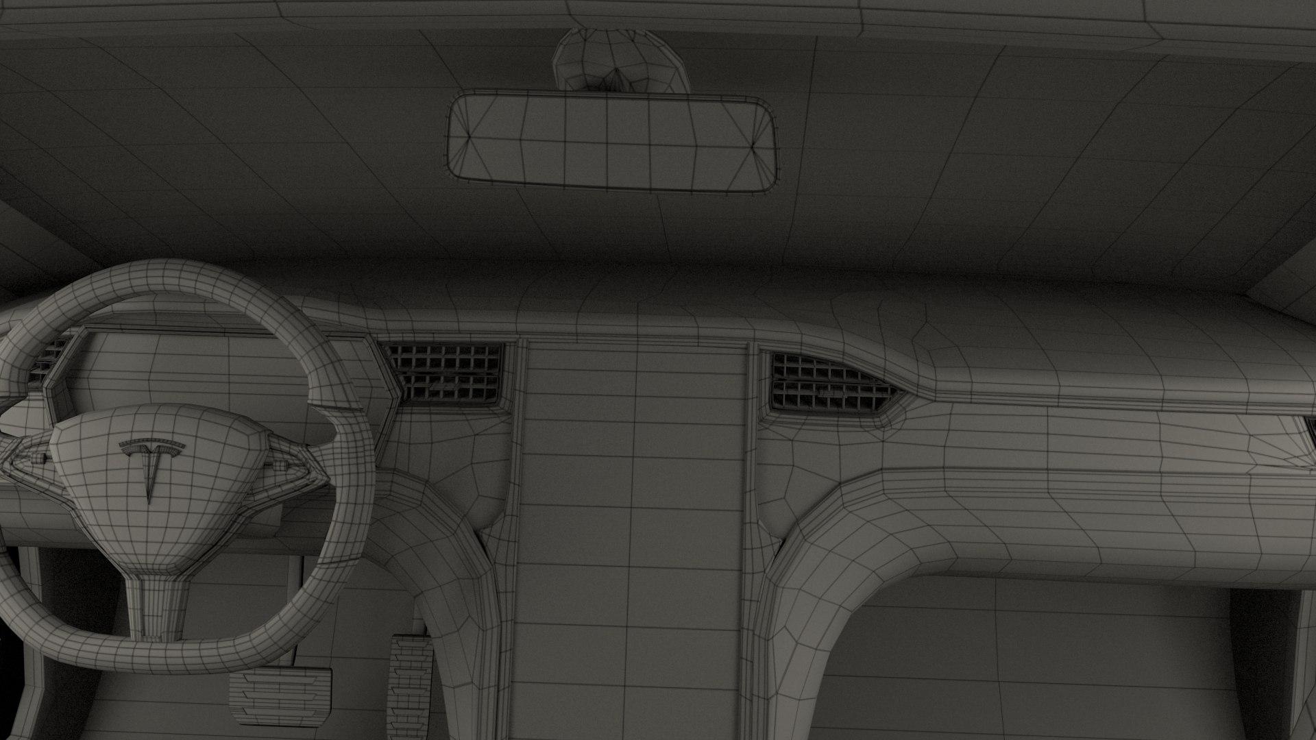 Tesla S 2016 Interior 3D Model - TurboSquid 1209420