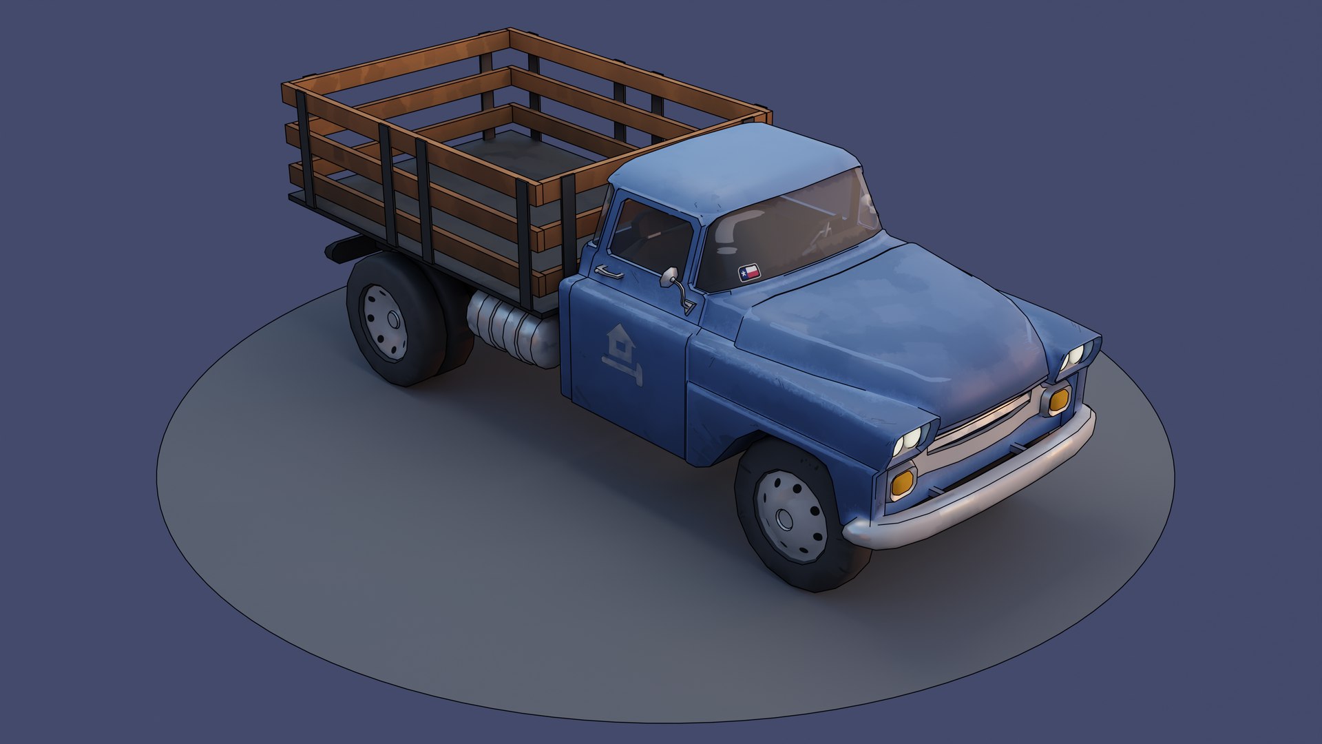 3D Chevrolet 2-ton Truck Cartoon model - TurboSquid 2159558
