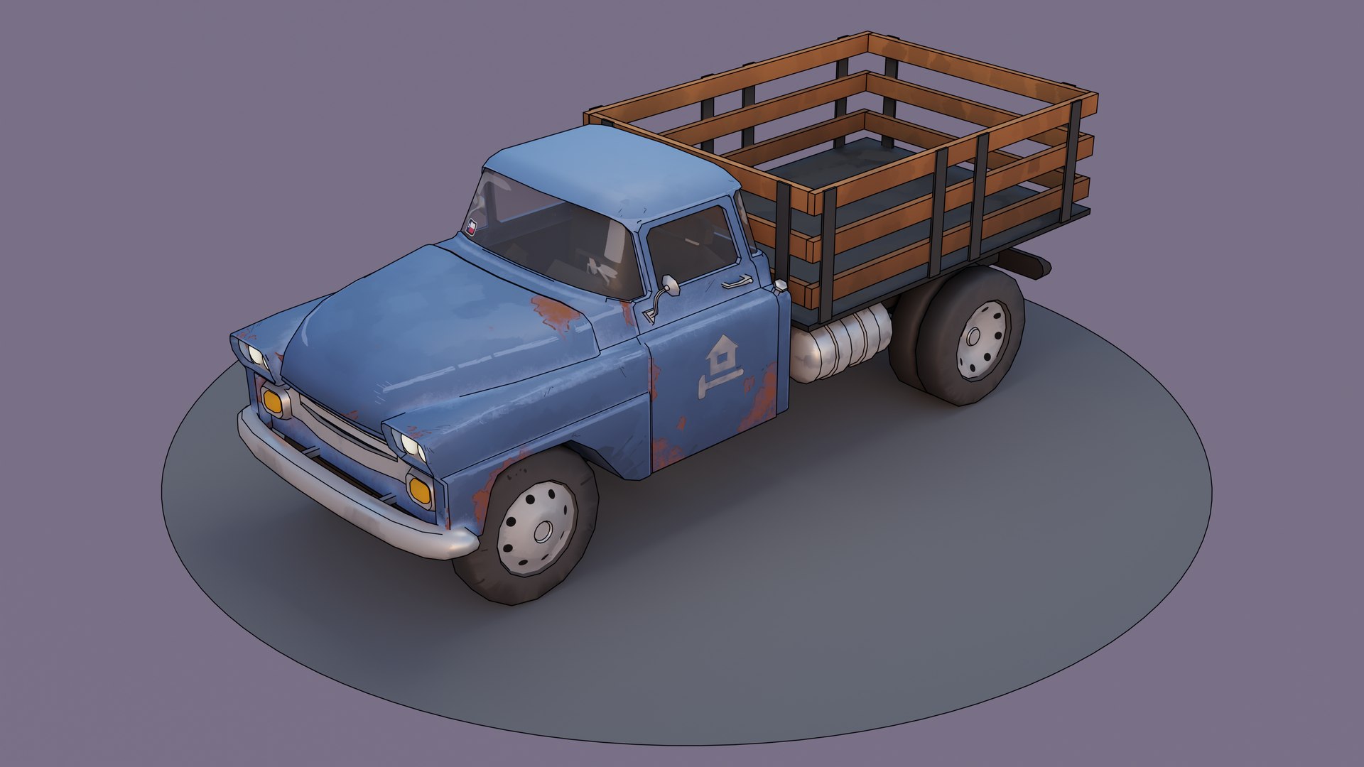 3D Chevrolet 2-ton Truck Cartoon model - TurboSquid 2159558