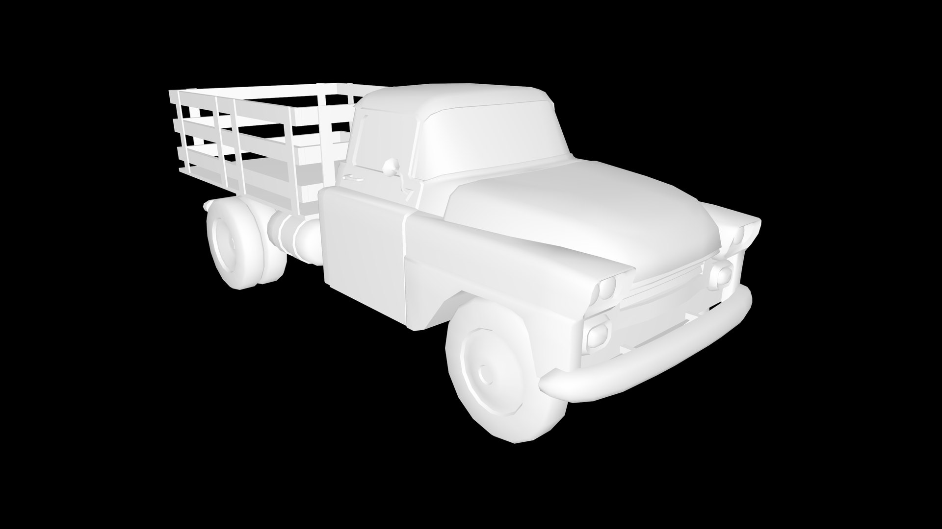 3D Chevrolet 2-ton Truck Cartoon model - TurboSquid 2159558