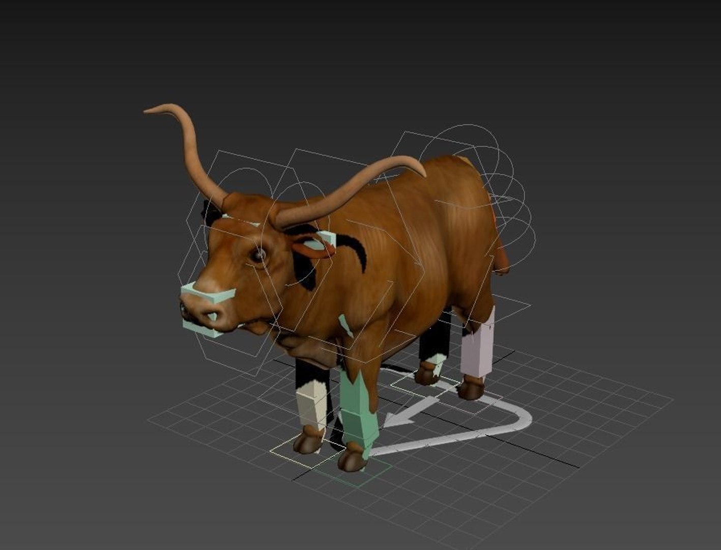 Bull Low-poly Model - TurboSquid 1463119