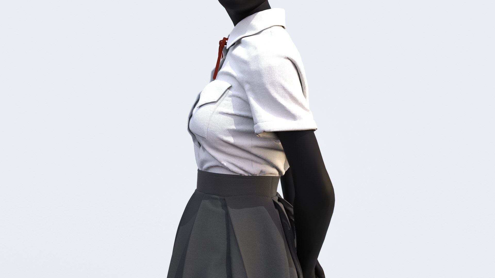 Realistic 3D Models Of School Uniforms Model - TurboSquid 2031992