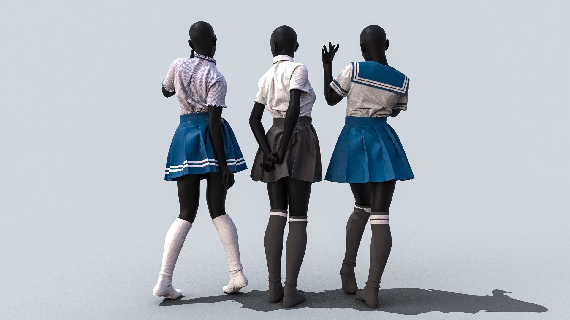 Realistic 3D Models Of School Uniforms Model - TurboSquid 2031992