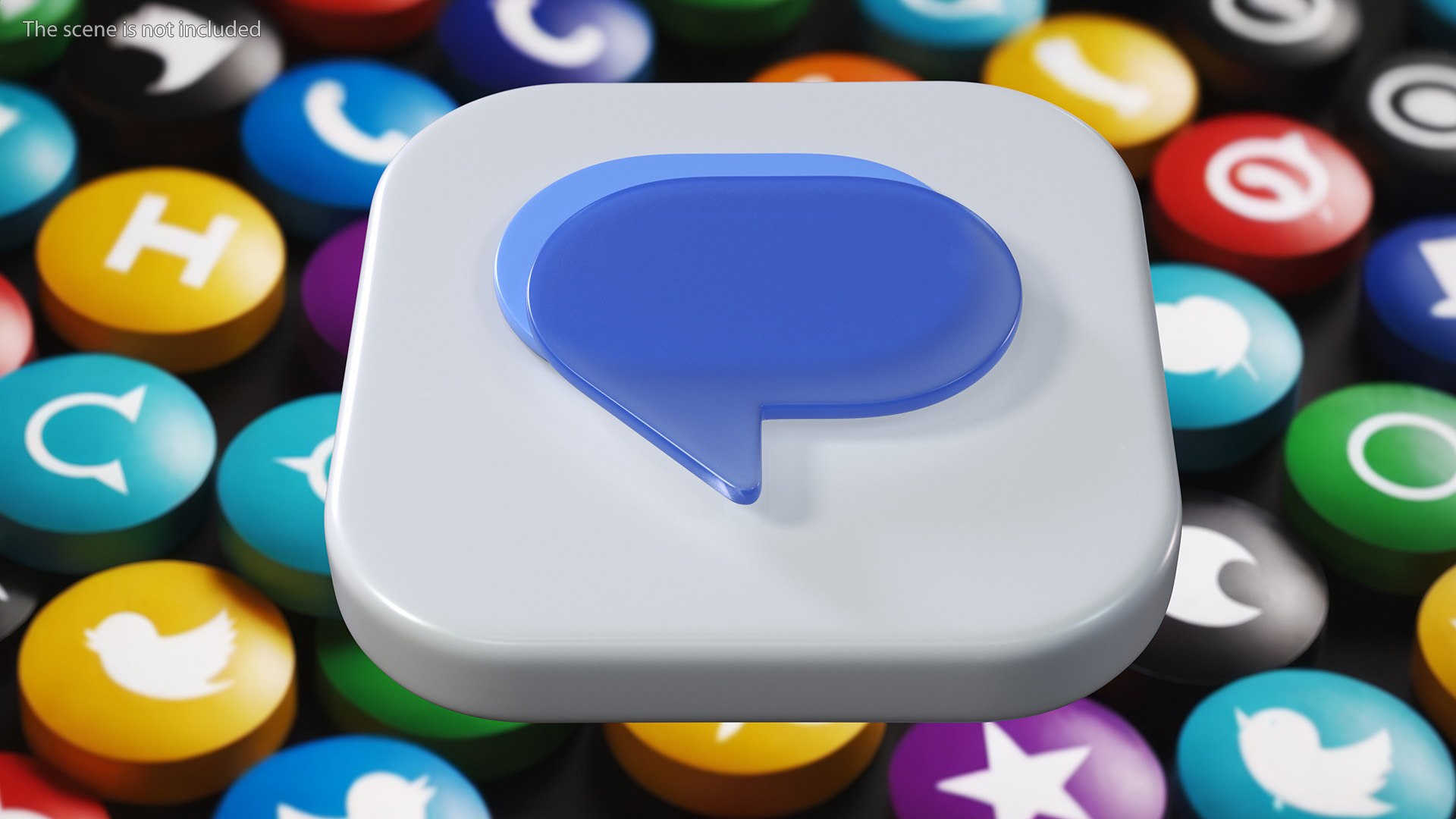 3D Google Messages Icon Model - TurboSquid 2276454