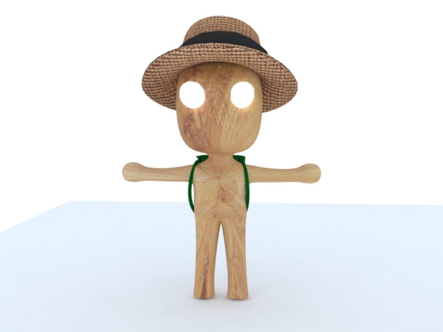 character wood 3d model