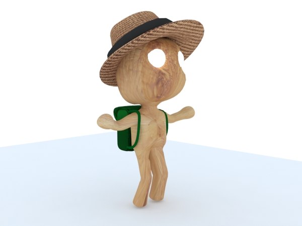 character wood 3d model