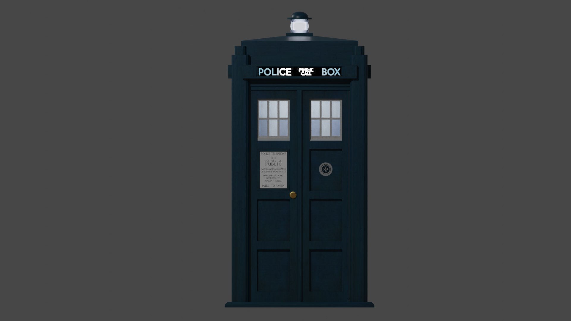 3D Classic 1963 Tardis - TurboSquid 1643519