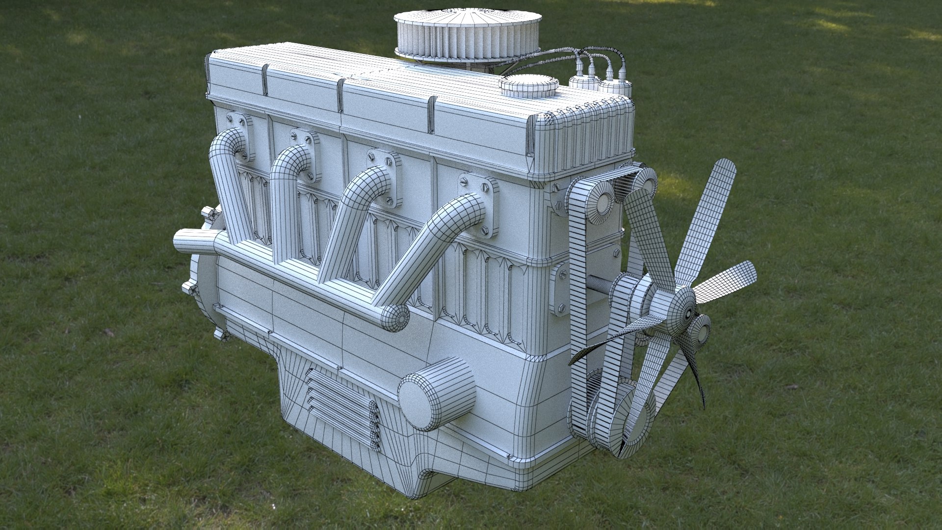 Cylinder Engine 3D Model - TurboSquid 1528059