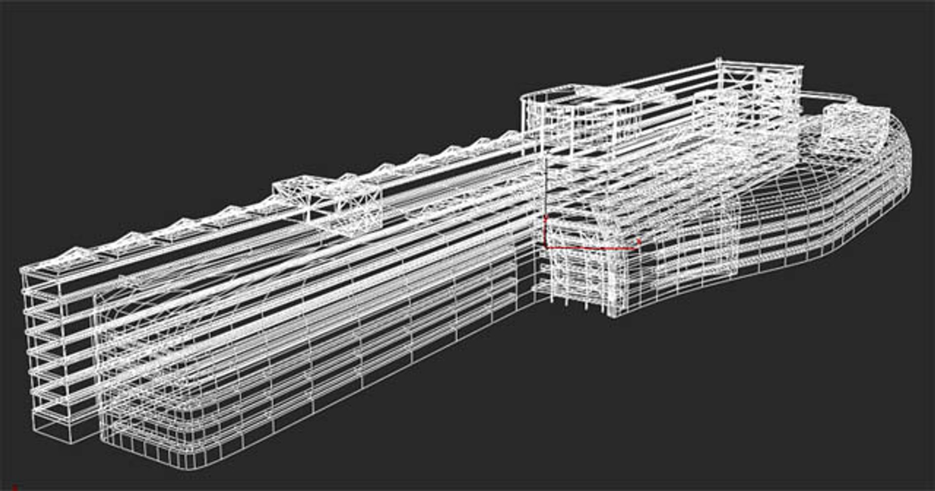 3d 3ds Scandinavian City Building Office